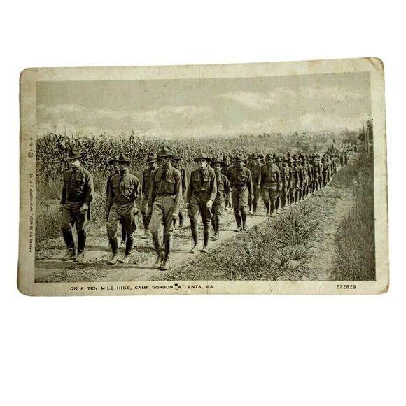 WWI | Art | Wwi Soldier Postcard Camp Gordon Atlanta Ga Vtg History ...